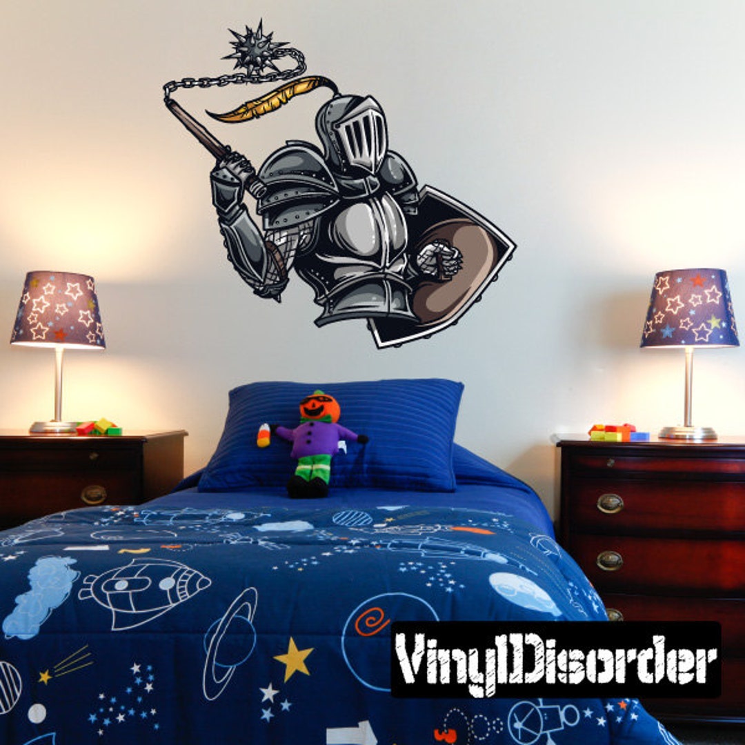 Medieval Knight Wall Decal - Wall Fabric - Vinyl Decal - Removable and ...