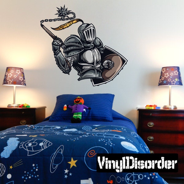 Medieval Knight Wall Decal Wall Fabric Vinyl Decal | Etsy