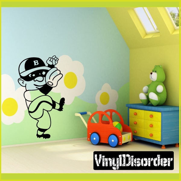 Baseball Pitcher Vinyl Wall Decal or Car Sticker - Etsy
