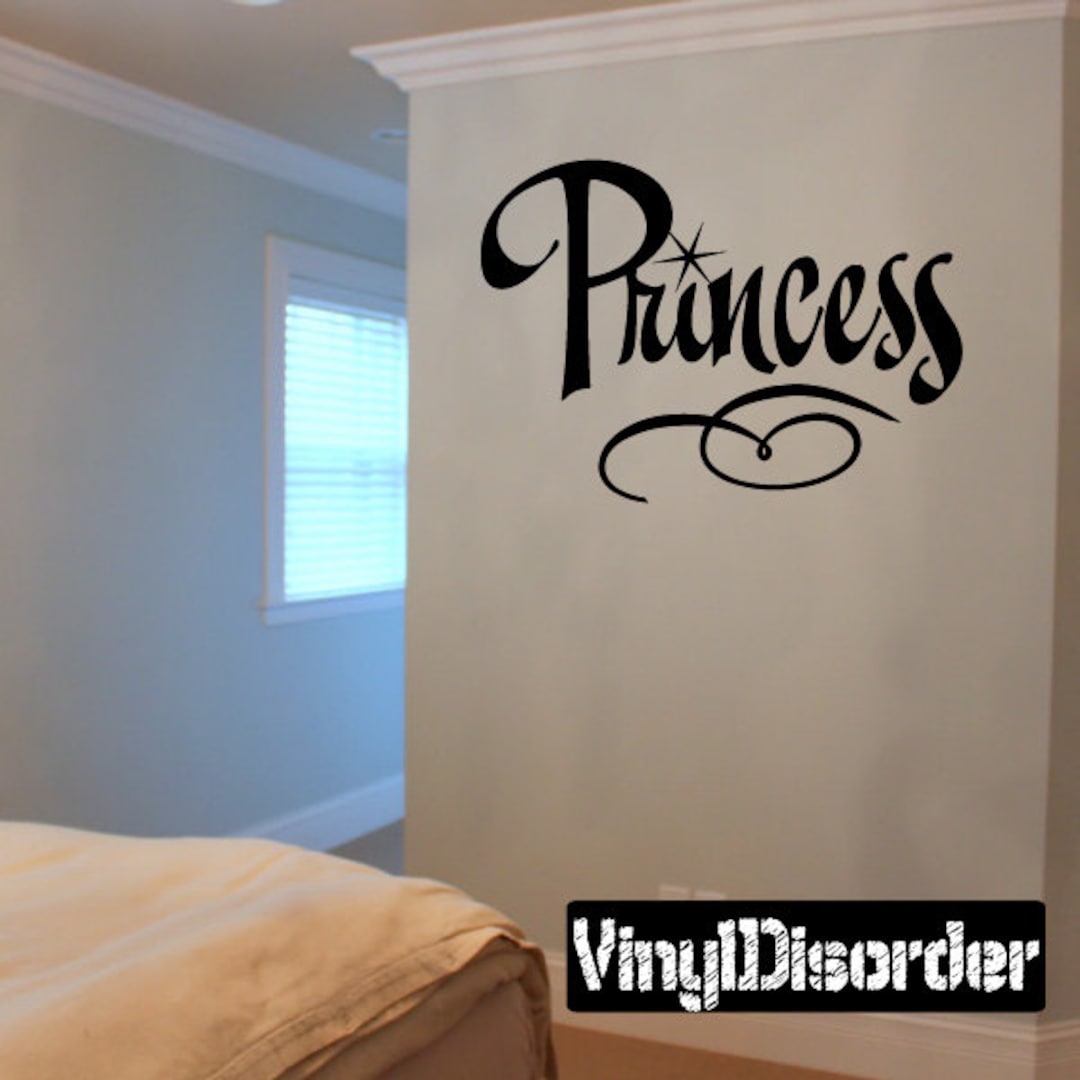 Princess Vinyl Wall Decal or Car Sticker - Mv004et - Etsy
