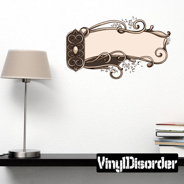 Ornate Scroll Wall Decal - Wall Fabric - Vinyl Decal - Removable and ...
