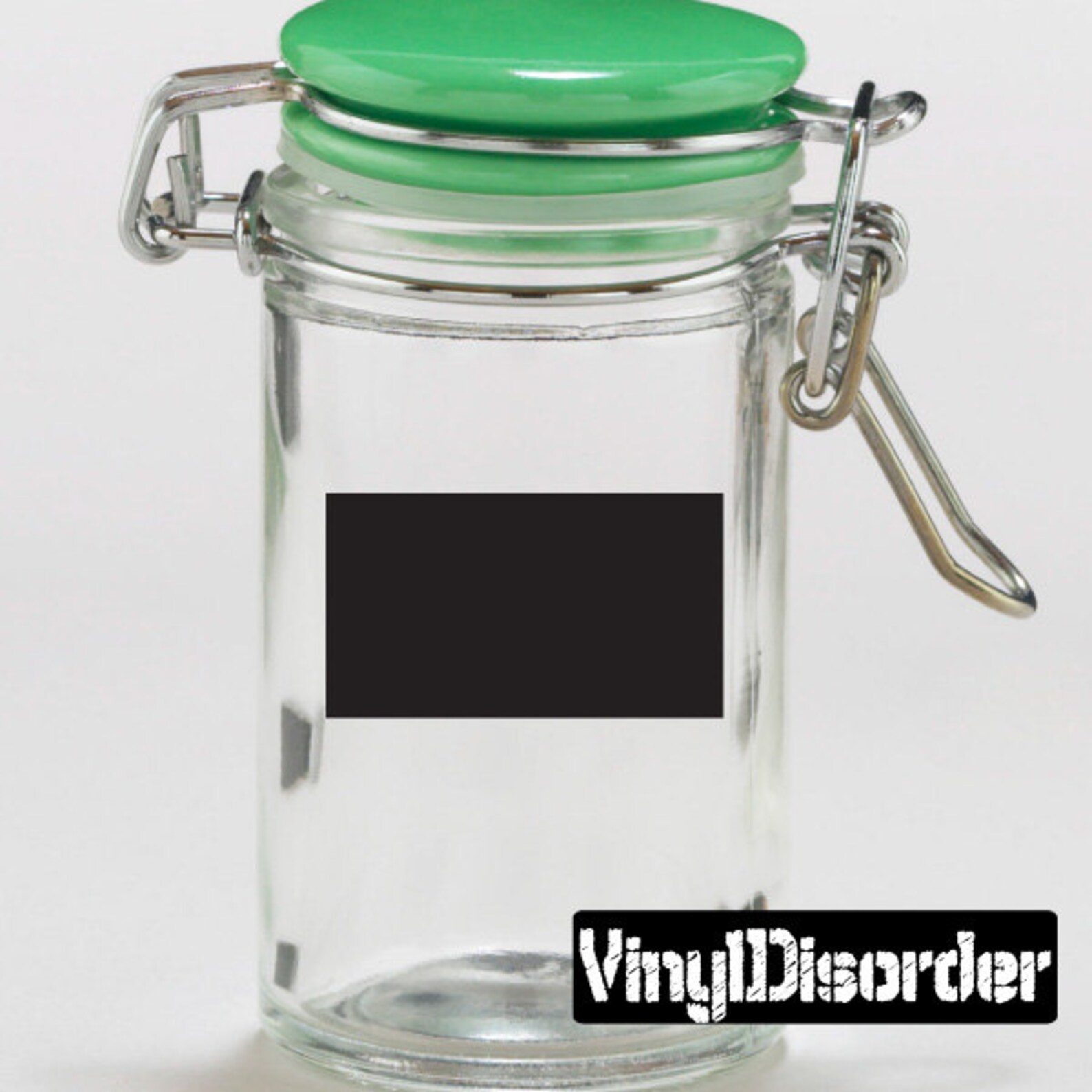 Rectangle Jar Chalkboard Label Vinyl Wall Decal or Car Sticker | Etsy