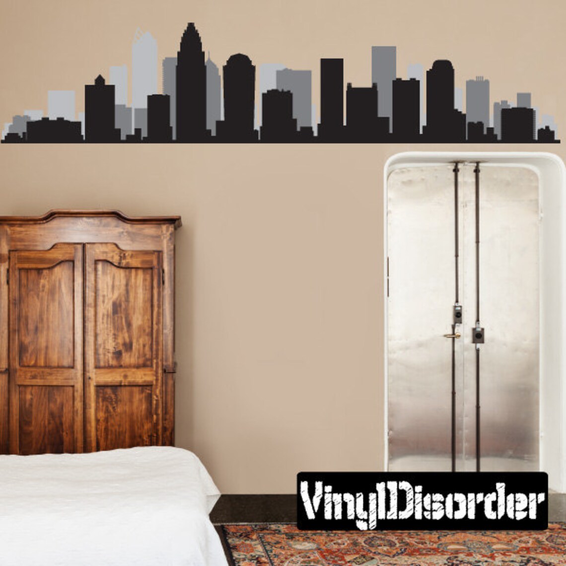 Charlotte NC Skyline Vinyl Wall Decal or Car Sticker Vinyl - Etsy