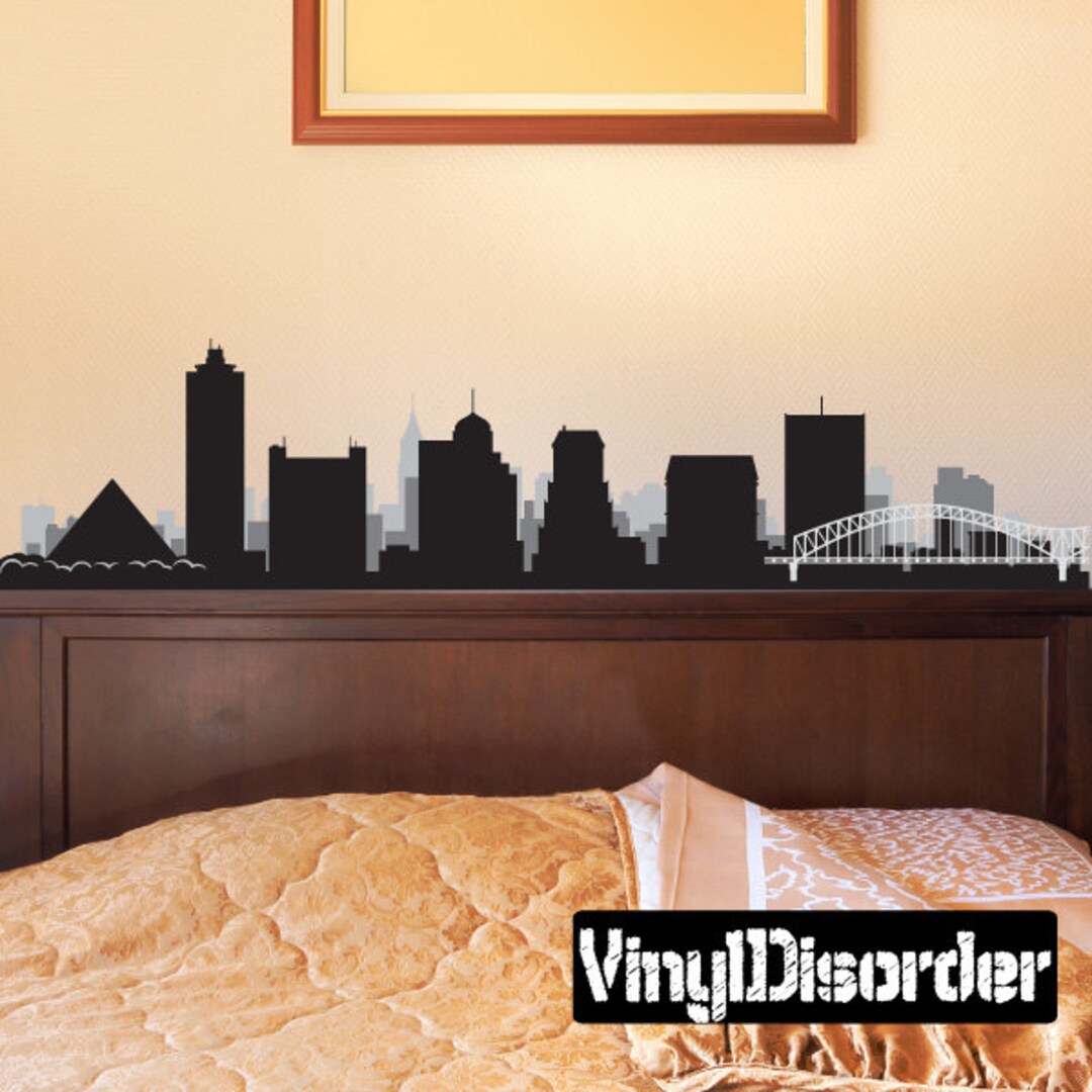 Memphis Tennessee Skyline Vinyl Wall Decal or Car Sticker - Vinyl ...
