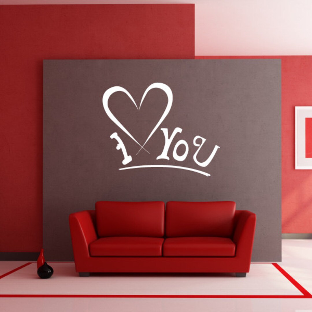 I Love You Valentinesday Wall Decal - Vinyl Decal - Car Decal - Id003 ...