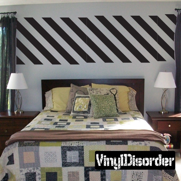 Diagonal Line Wall Pattern Vinyl Wall Decal or Car Sticker - Mvd028et ...