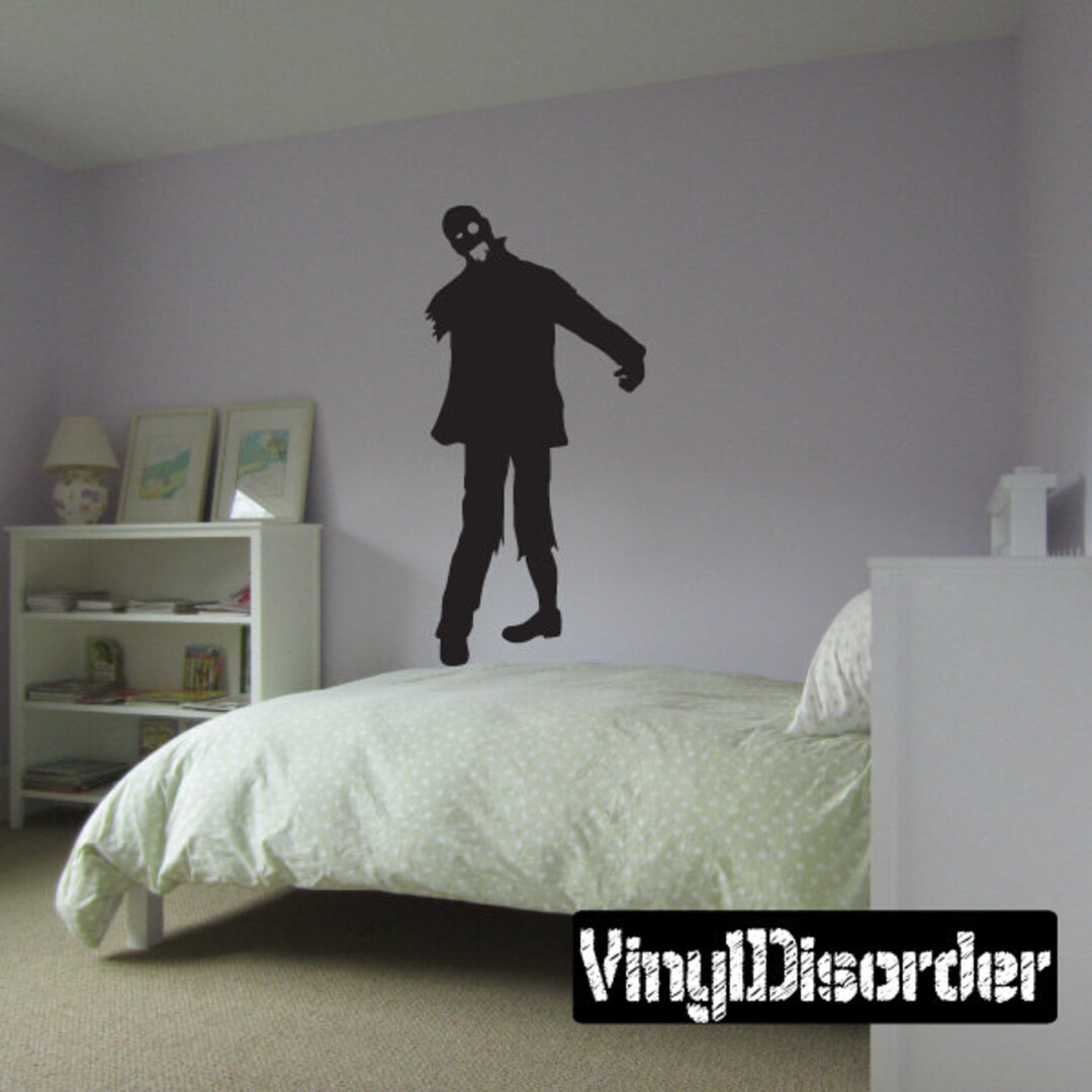 Zombie Vinyl Wall Decal or Car Sticker - Mv001et - Etsy