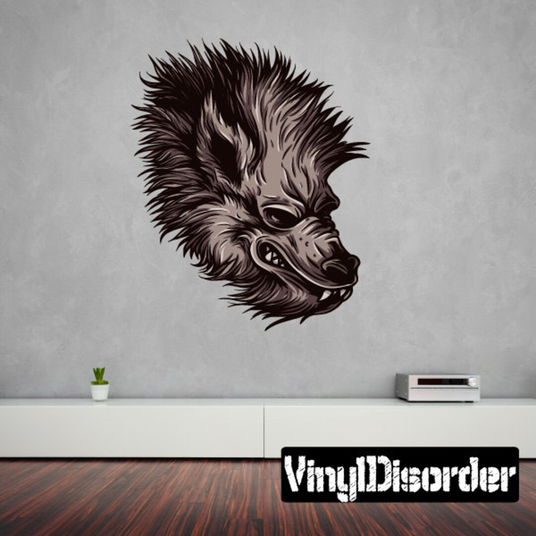 Mythical Creature Werewolf Wall Decal - Wall Fabric - Vinyl Decal ...
