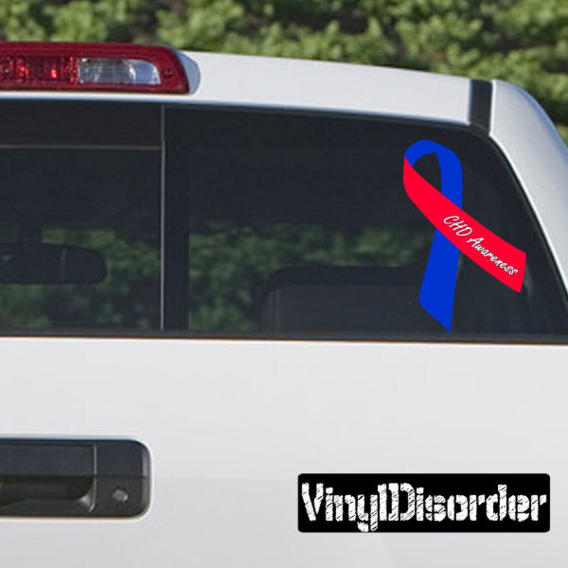 CHD Awareness Ribbon Vinyl Wall Decal or Car Sticker | Etsy