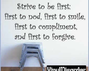 Strive to Be First - Etsy