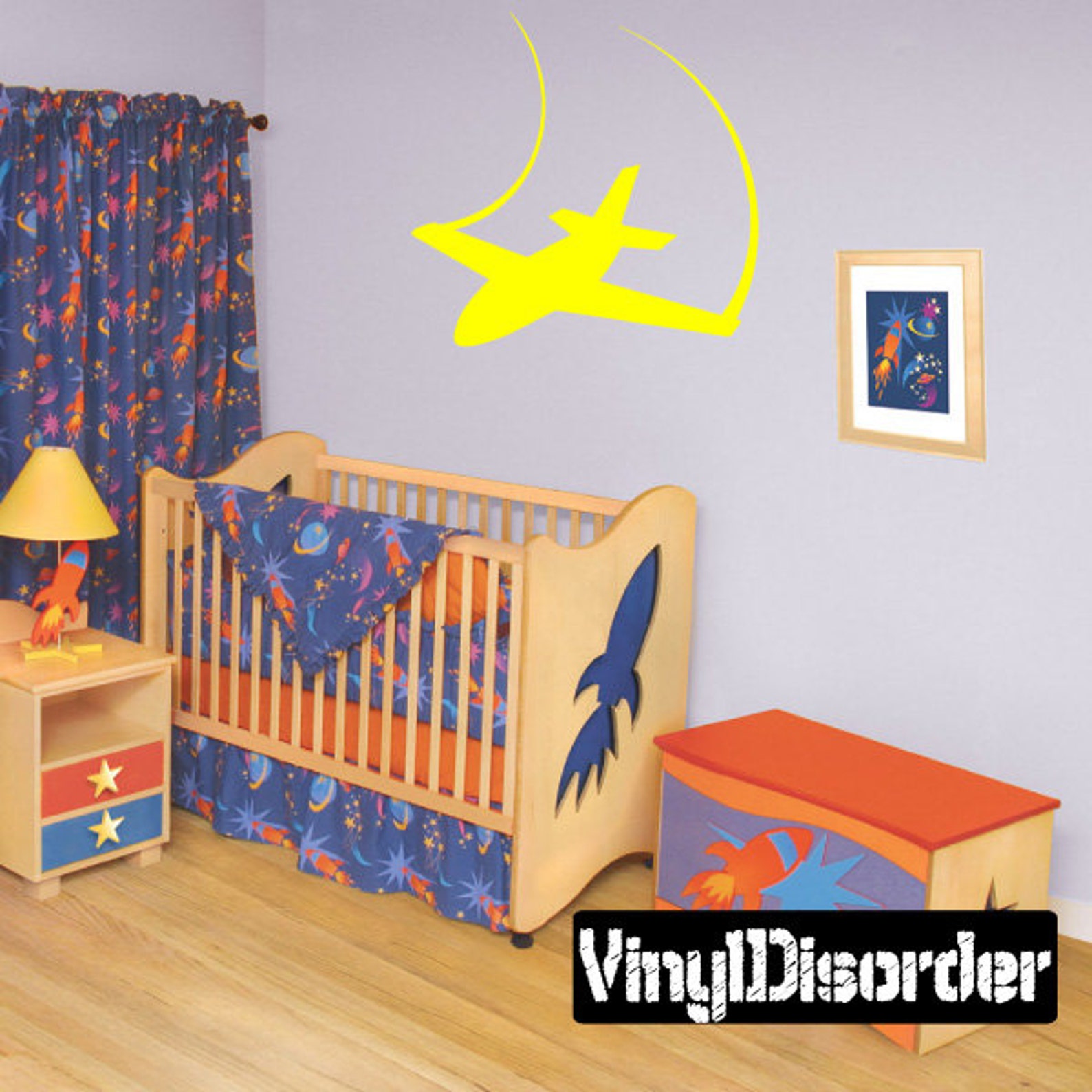 Airplane Vinyl Wall Decal or Car Sticker Mvd007et - Etsy