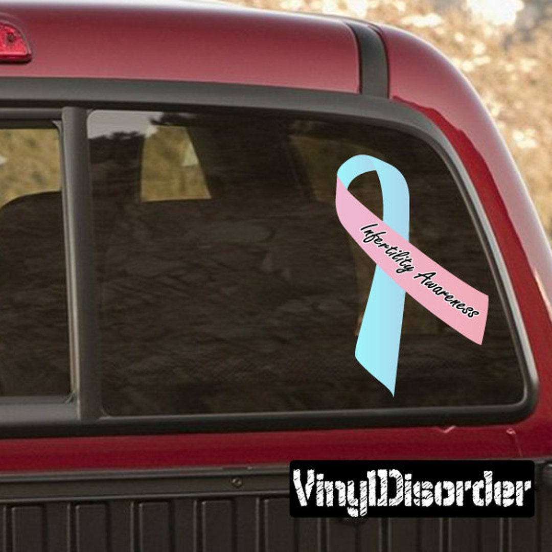Infertility Awareness Ribbon Vinyl Wall Decal or Car Sticker - Etsy