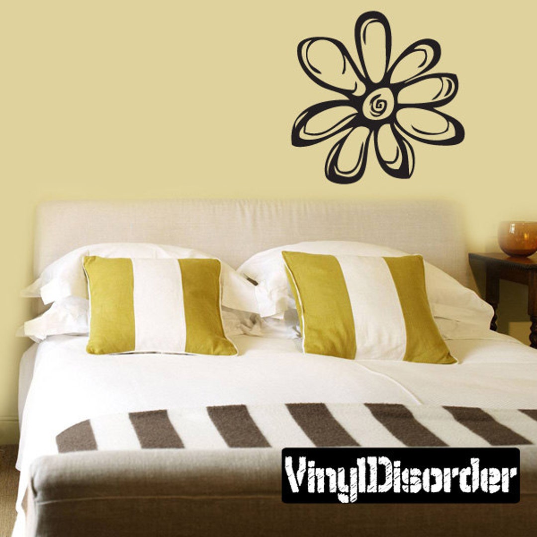 Flower Vinyl Wall Decal or Car Sticker - Mv010et - Etsy