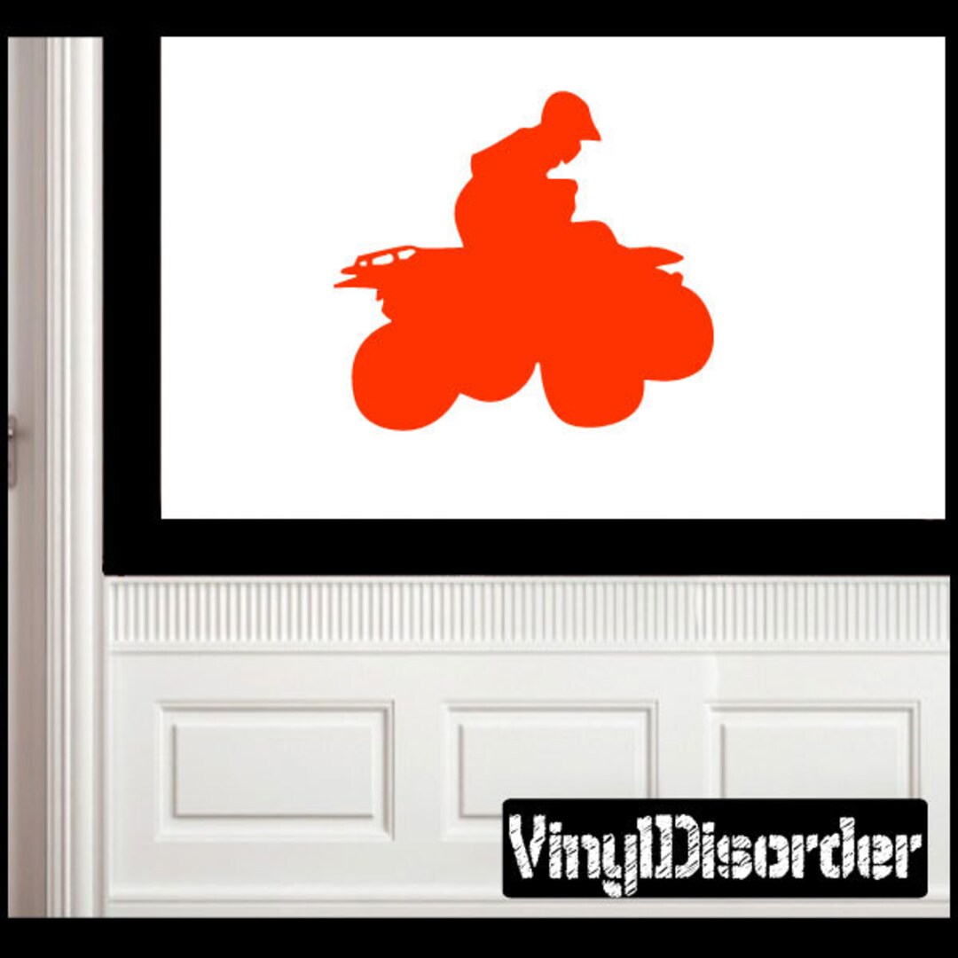 ATV Vinyl Wall Decal or Car Sticker - Atval002et - Etsy