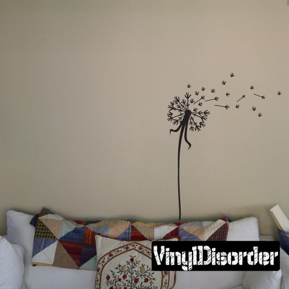 Dandelion Vinyl Wall Decal or Car Sticker Mv008et | Etsy