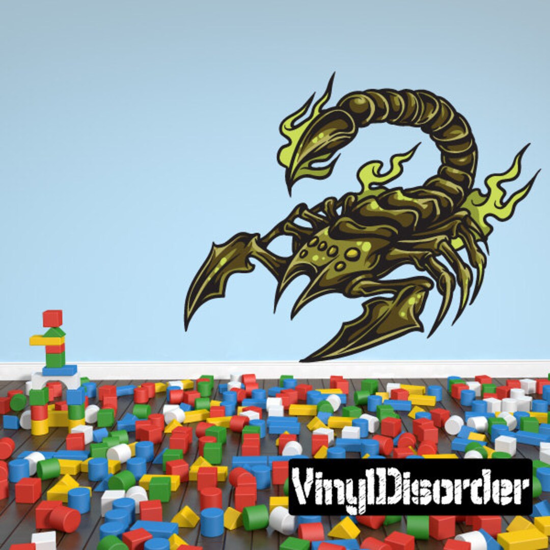 Scorpion Wall Decal - Wall Fabric - Vinyl Decal - Removable and ...