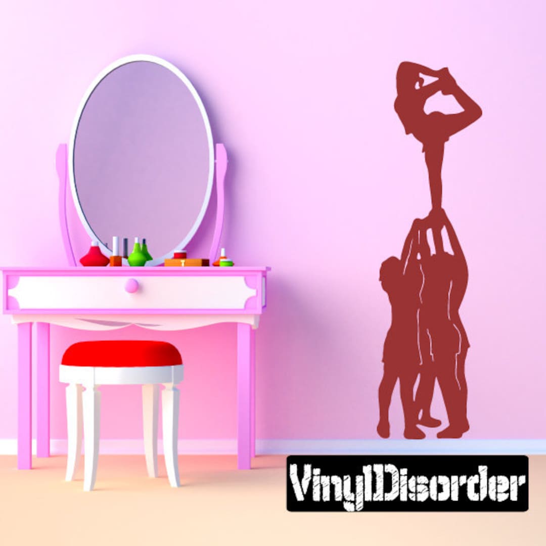 Cheer Tower Vinyl Wall Decal or Car Sticker - Cheerst007et - Etsy