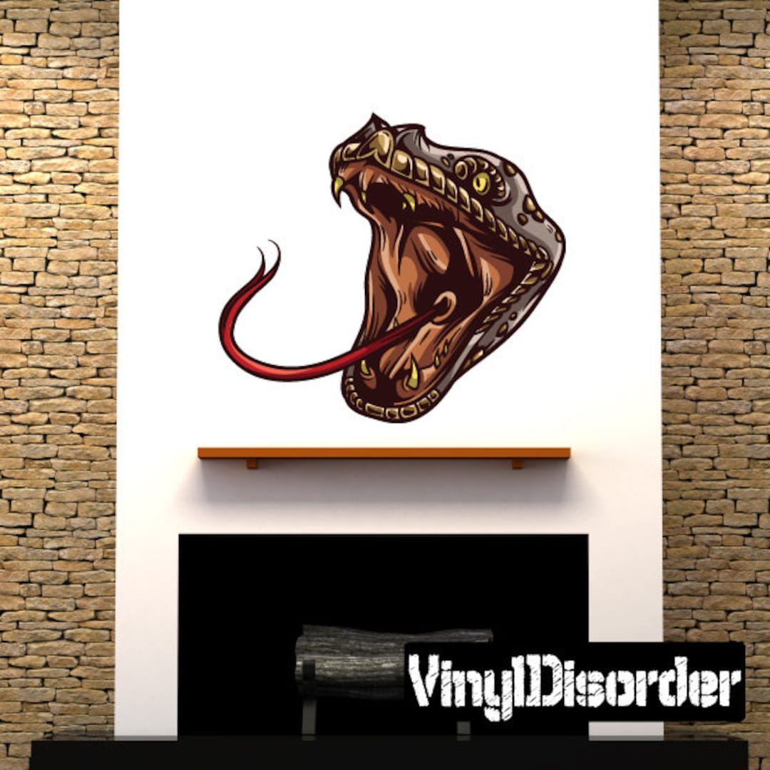 Snake Wall Decal - Wall Fabric - Vinyl Decal - Removable and Reusable ...