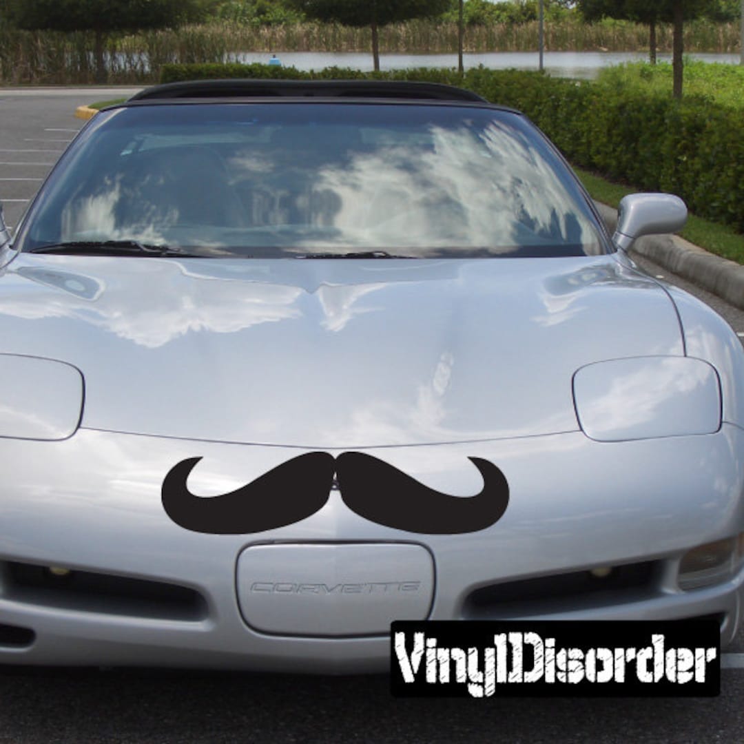 Mustache Vinyl Wall Decal or Car Sticker - Mvd013et - Etsy