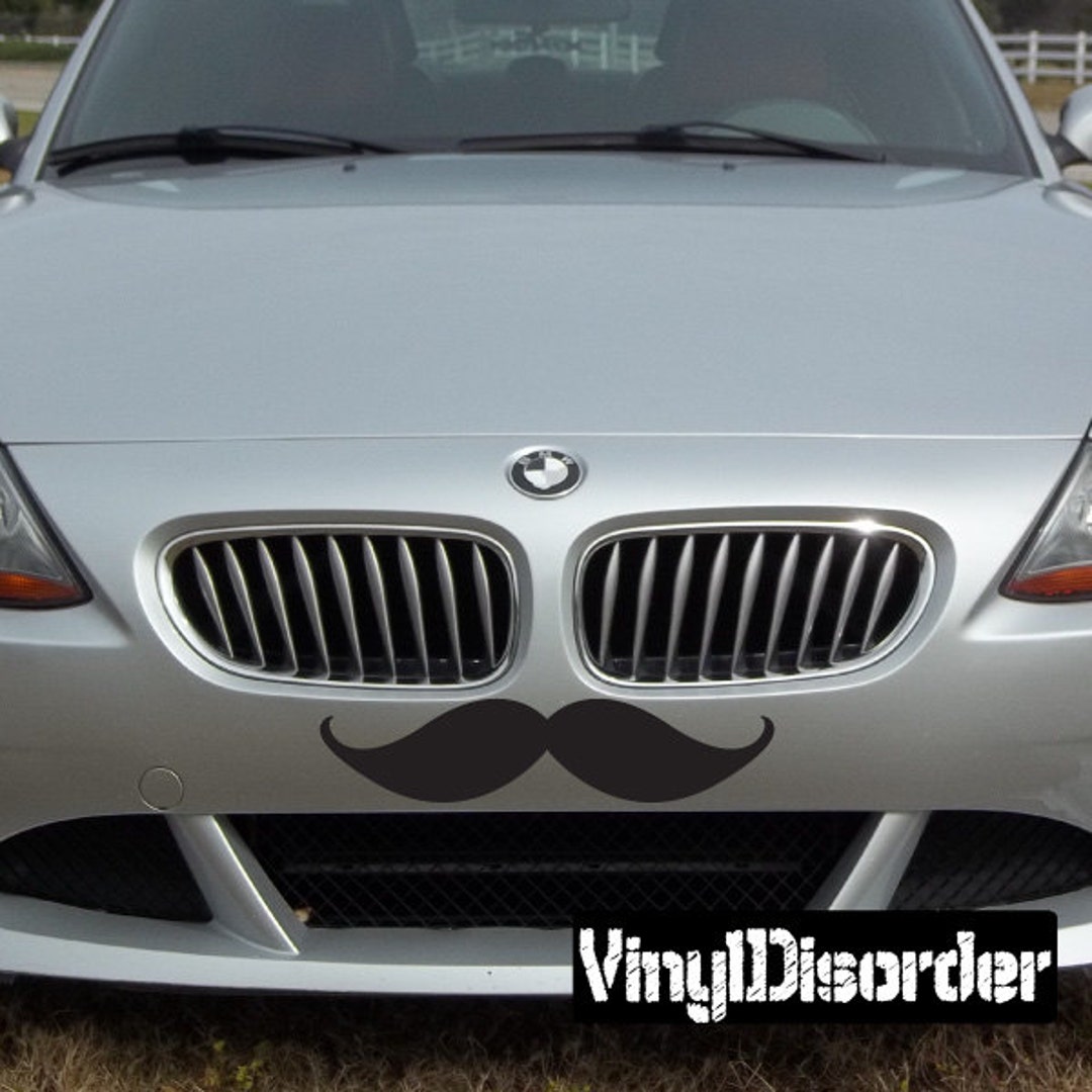 Mustache Vinyl Wall Decal or Car Sticker - Mvd005et - Etsy