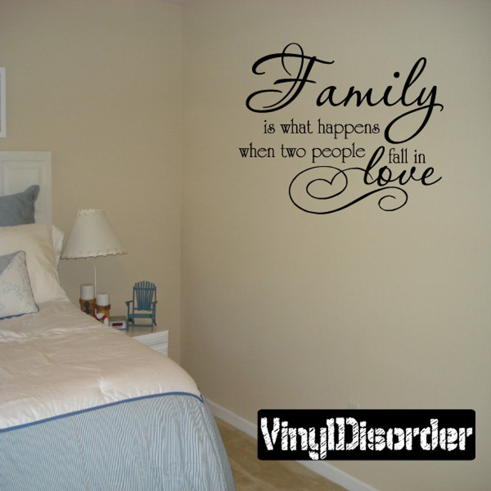 Family is What Happens When Two People Fall in Love - Vinyl Wall Decal ...