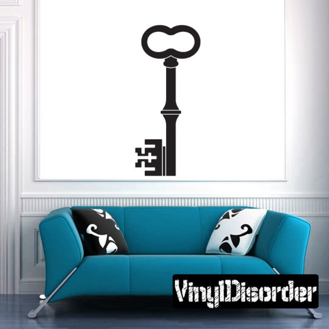 Key Vinyl Wall Decal or Car Sticker - Mv004et - Etsy