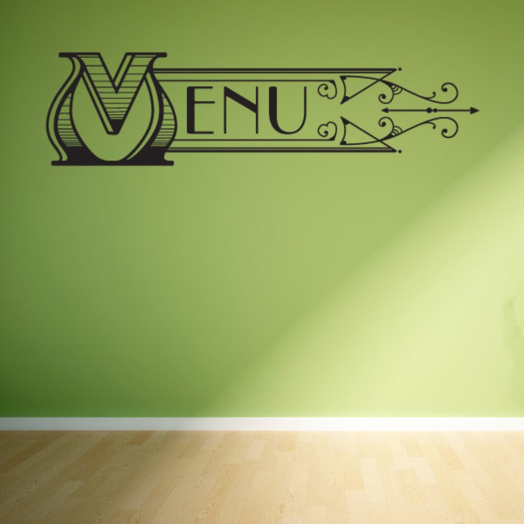 Menu Café Quote Wall Decal - Vinyl Decal - Car Decal - Id003 - Etsy