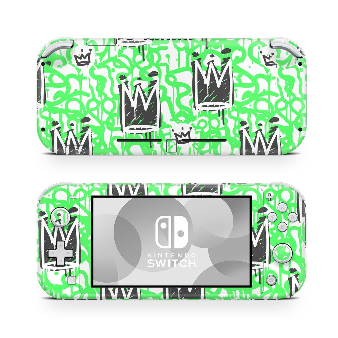Graffiti Lime Green Black Crown Nintendo Switch Lite Wrap Skin - Etsy