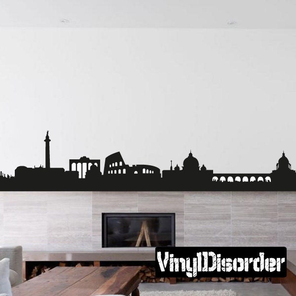 Rome Skyline Vinyl Wall Decal or Car Sticker SS044ET | Etsy