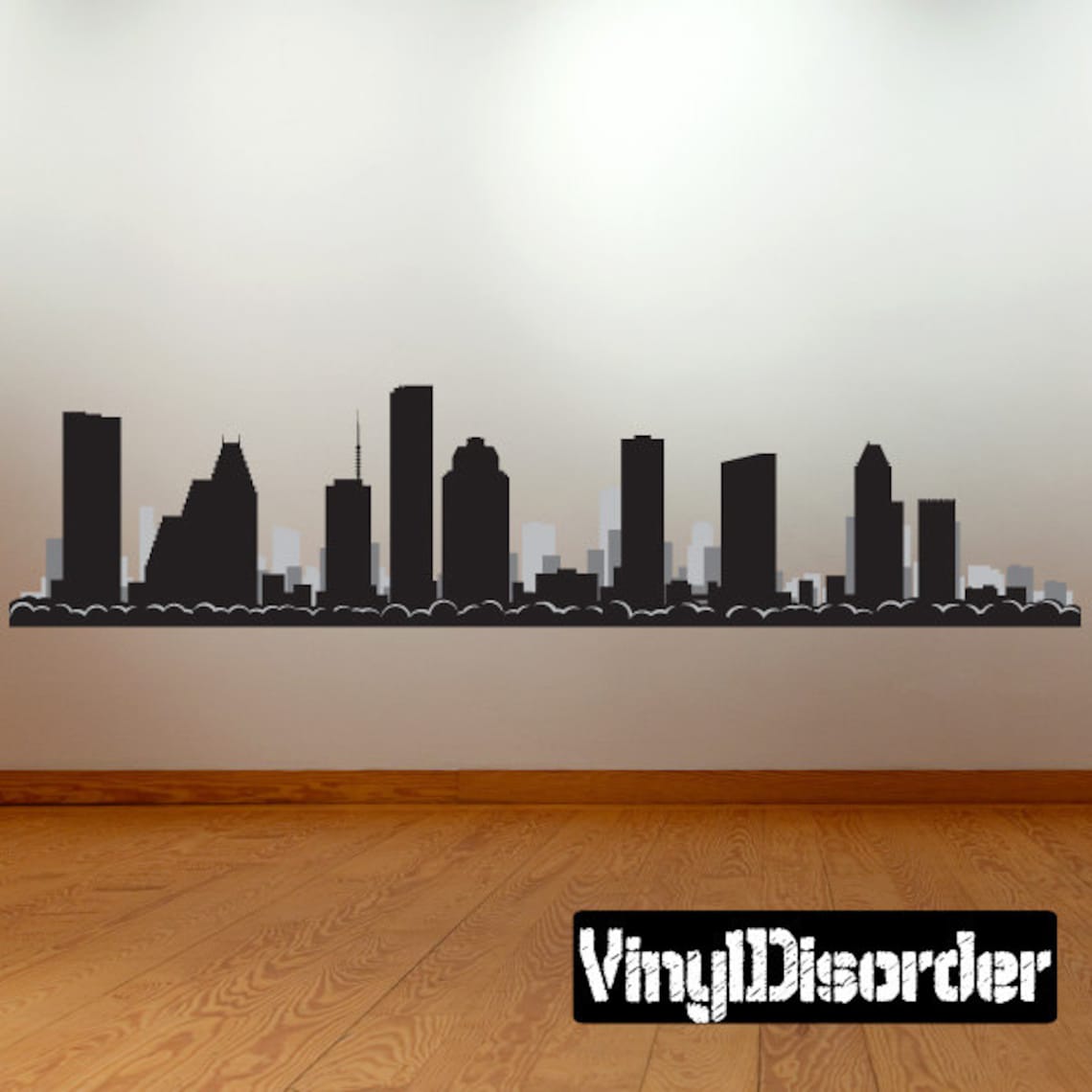 Houston Texas Skyline Vinyl Wall Decal or Car Sticker Vinyl | Etsy