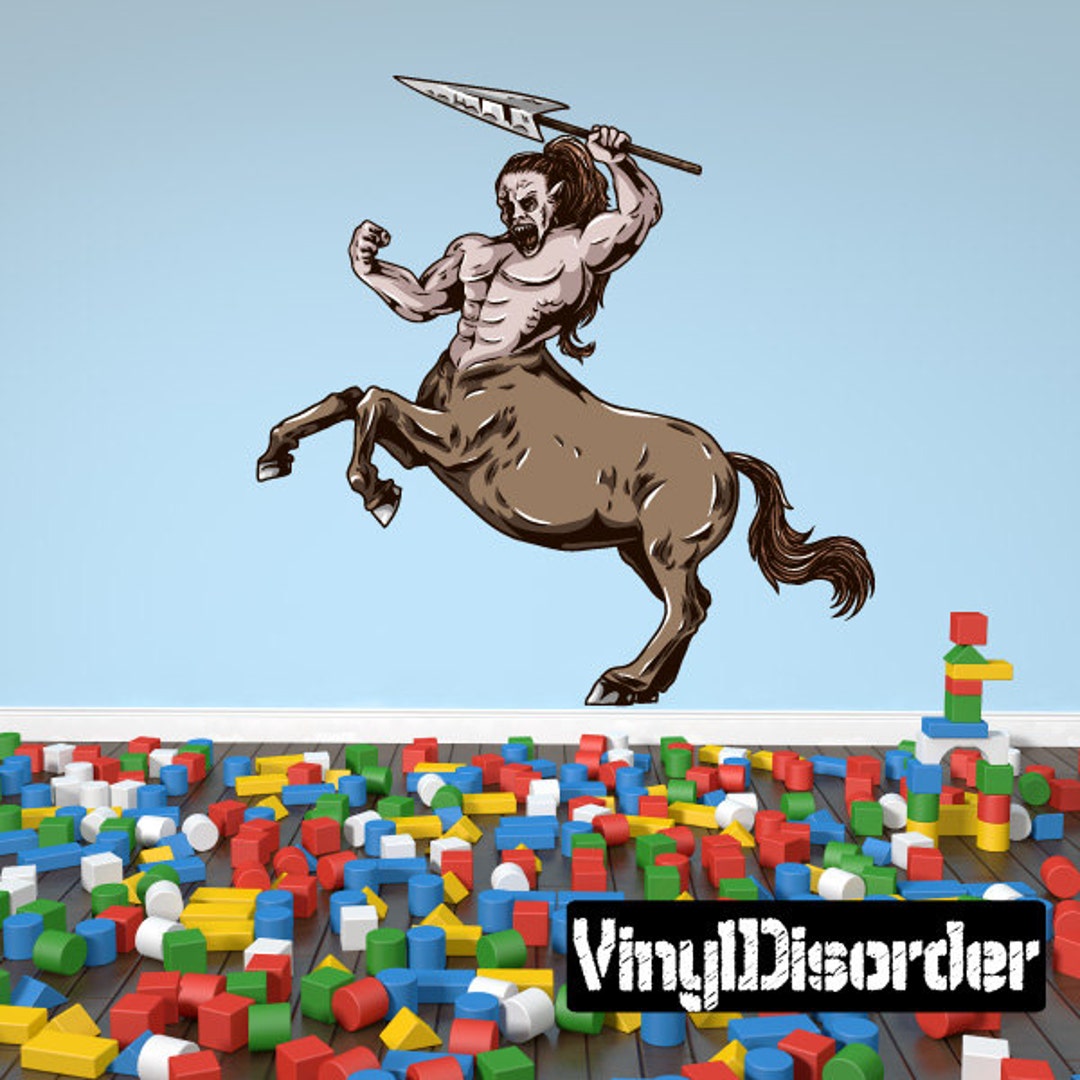 Mythical Creature Centaur Wall Decal - Wall Fabric - Vinyl Decal ...