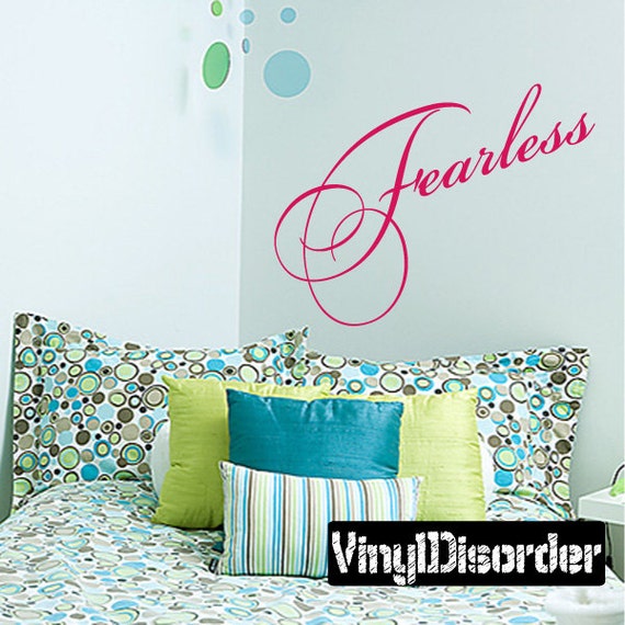 Fearless Cancer Survior Vinyl Wall Decal Or Car Sticker Wall | Etsy