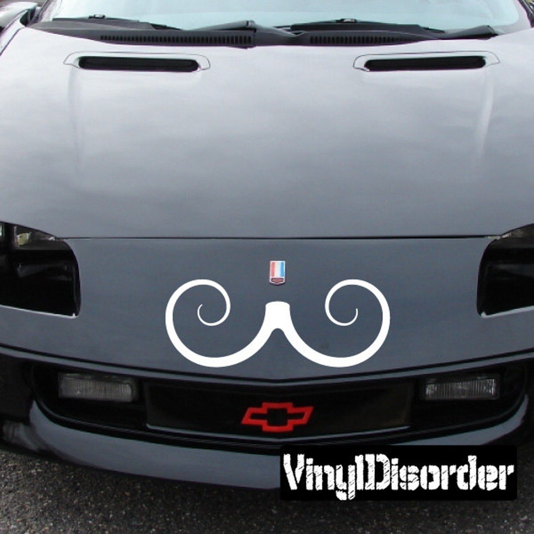 Mustache Vinyl Wall Decal or Car Sticker - Mvd004et - Etsy