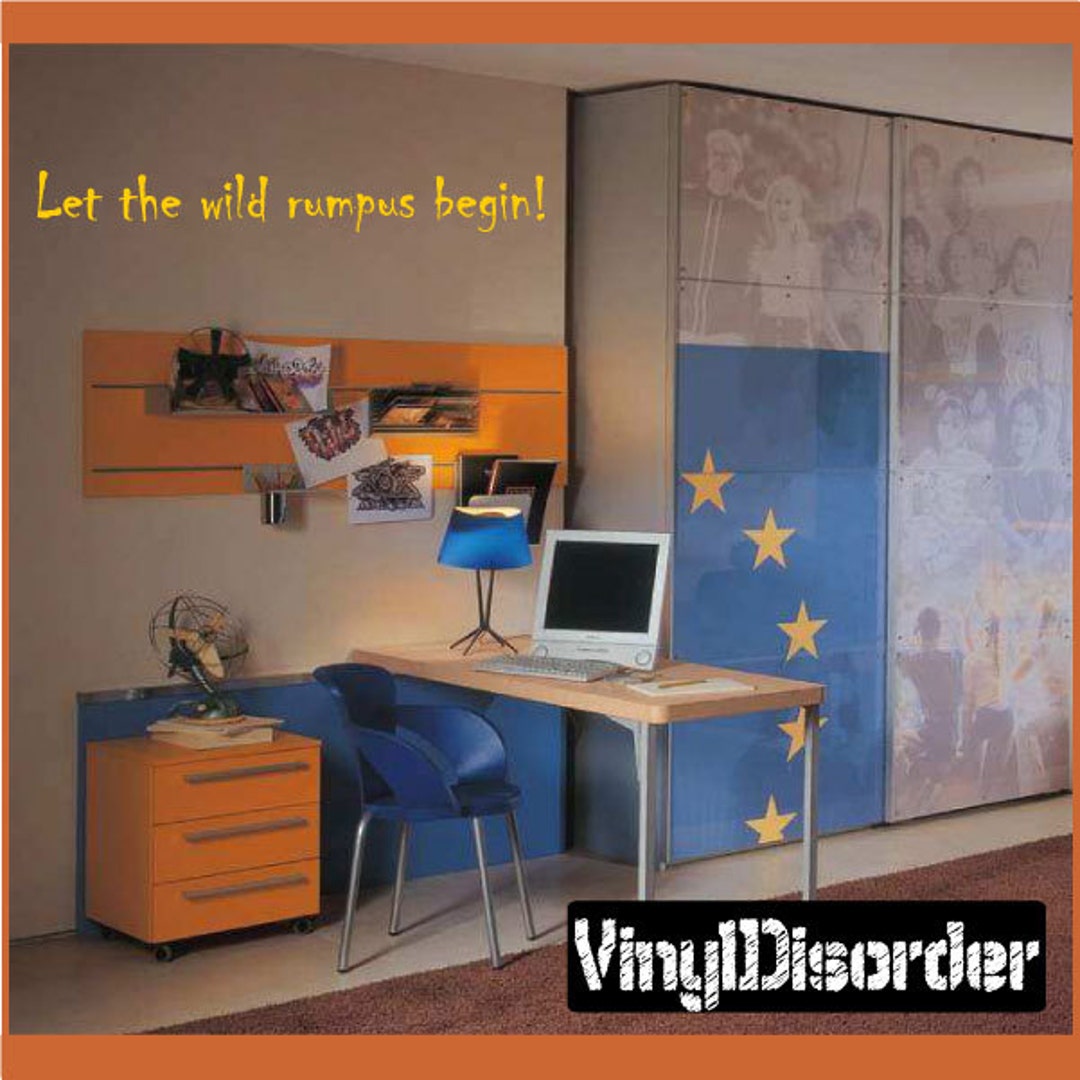 Let the Wild Rumpus Begin! - Vinyl Wall Decal - Wall Quotes - Vinyl ...