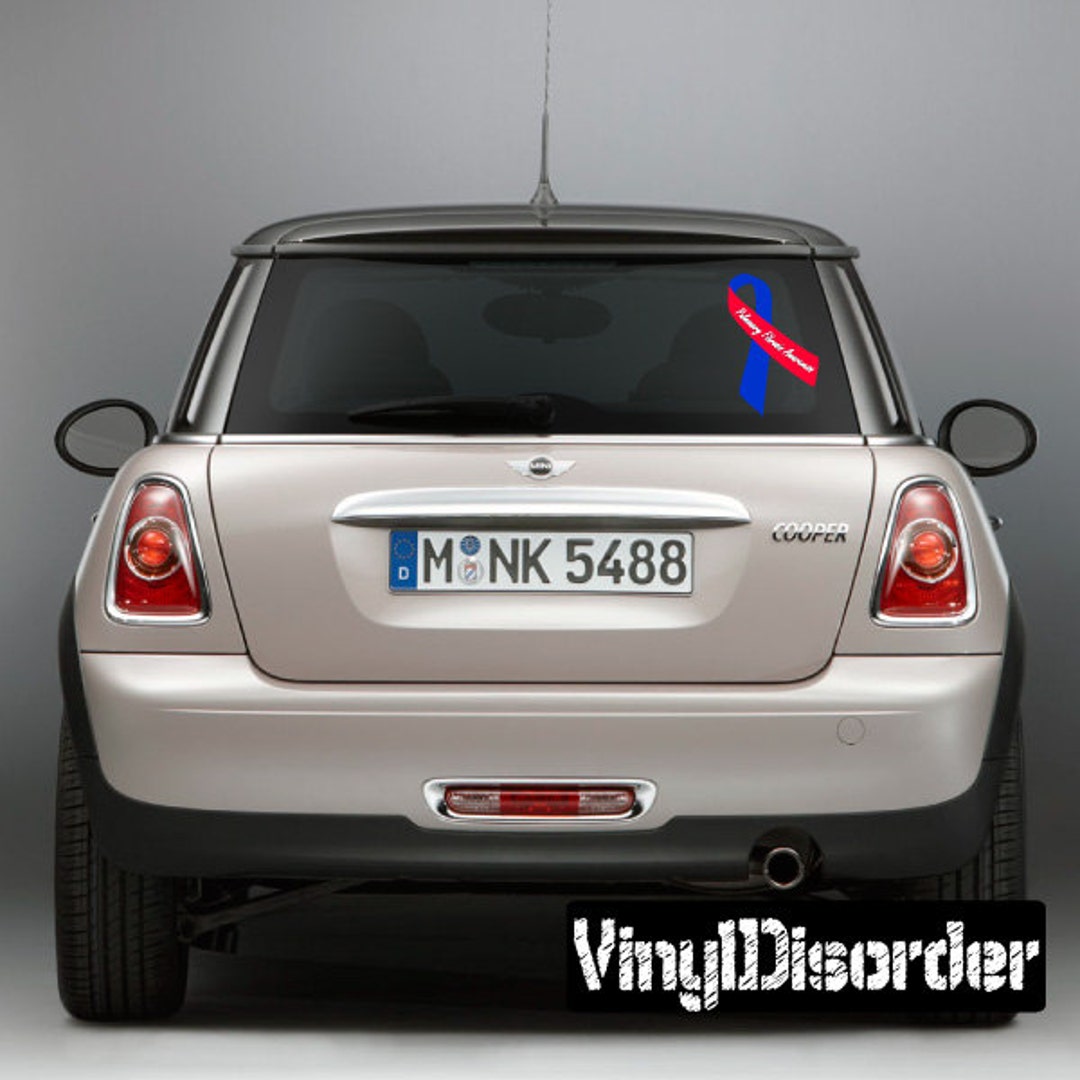 Pulmonary Fibrosis Awareness Ribbon Vinyl Wall Decal or Car Sticker - Etsy