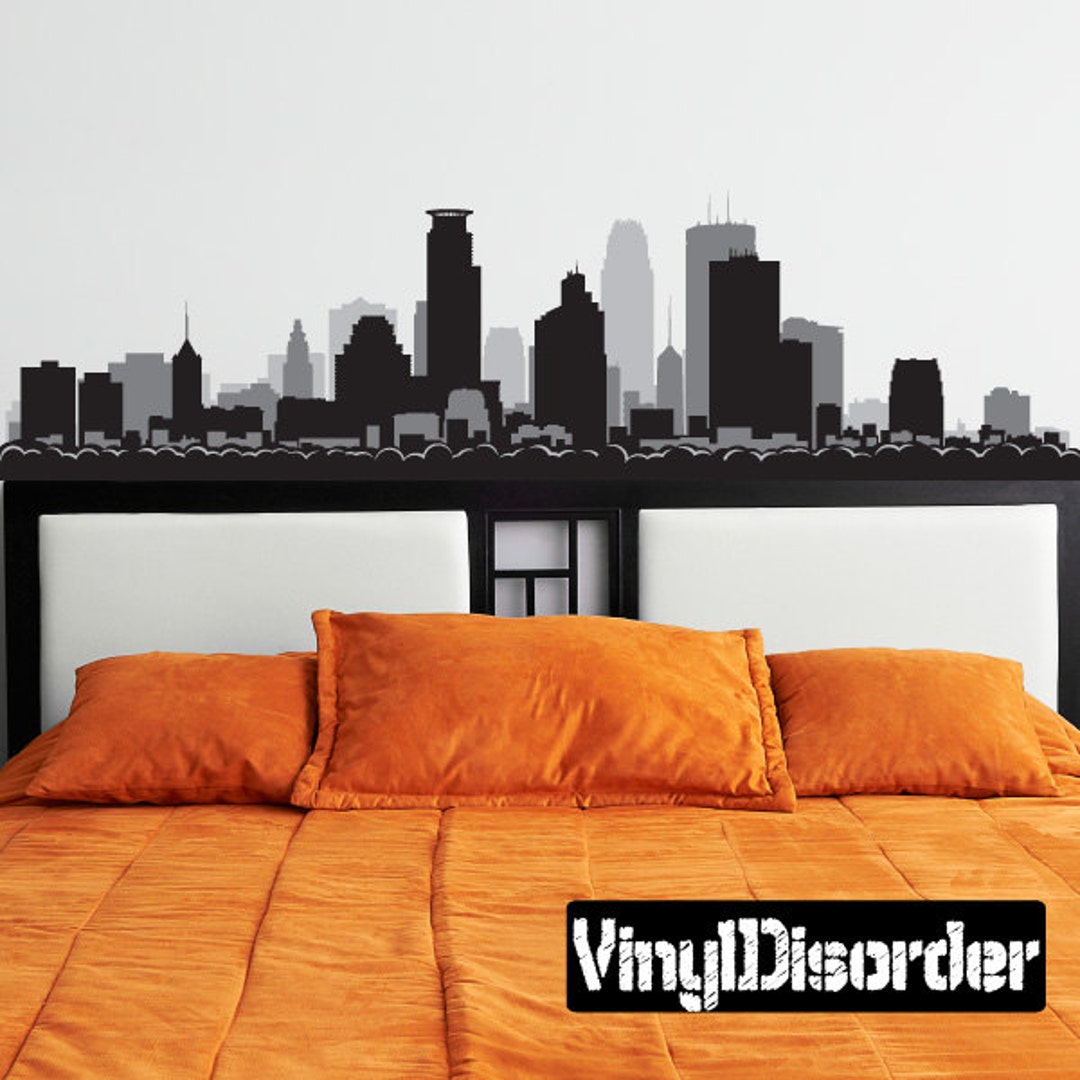 Minneapolis Minnesota Skyline Vinyl Wall Decal or Car Sticker - Vinyl ...