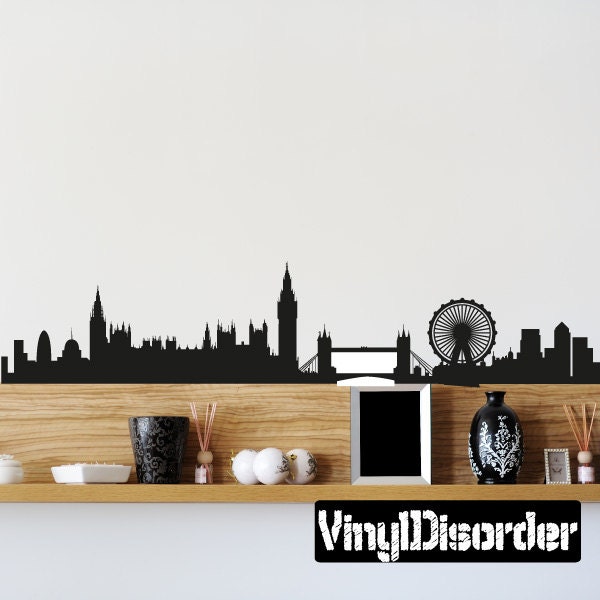 London Skyline Vinyl Wall Decal or Car Sticker SS039ET - Etsy