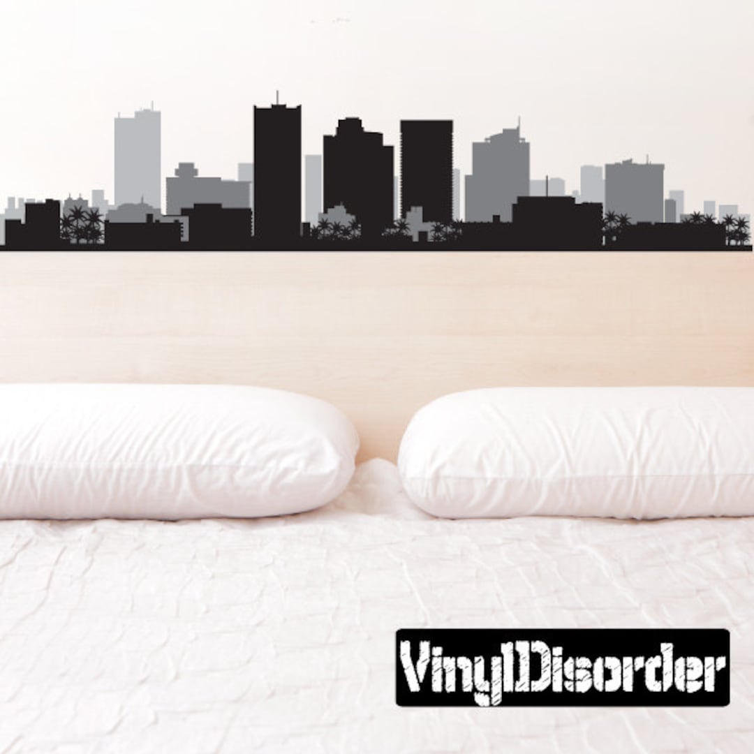 Phoenix Arizona Skyline Vinyl Wall Decal or Car Sticker - Vinyl Fabric ...