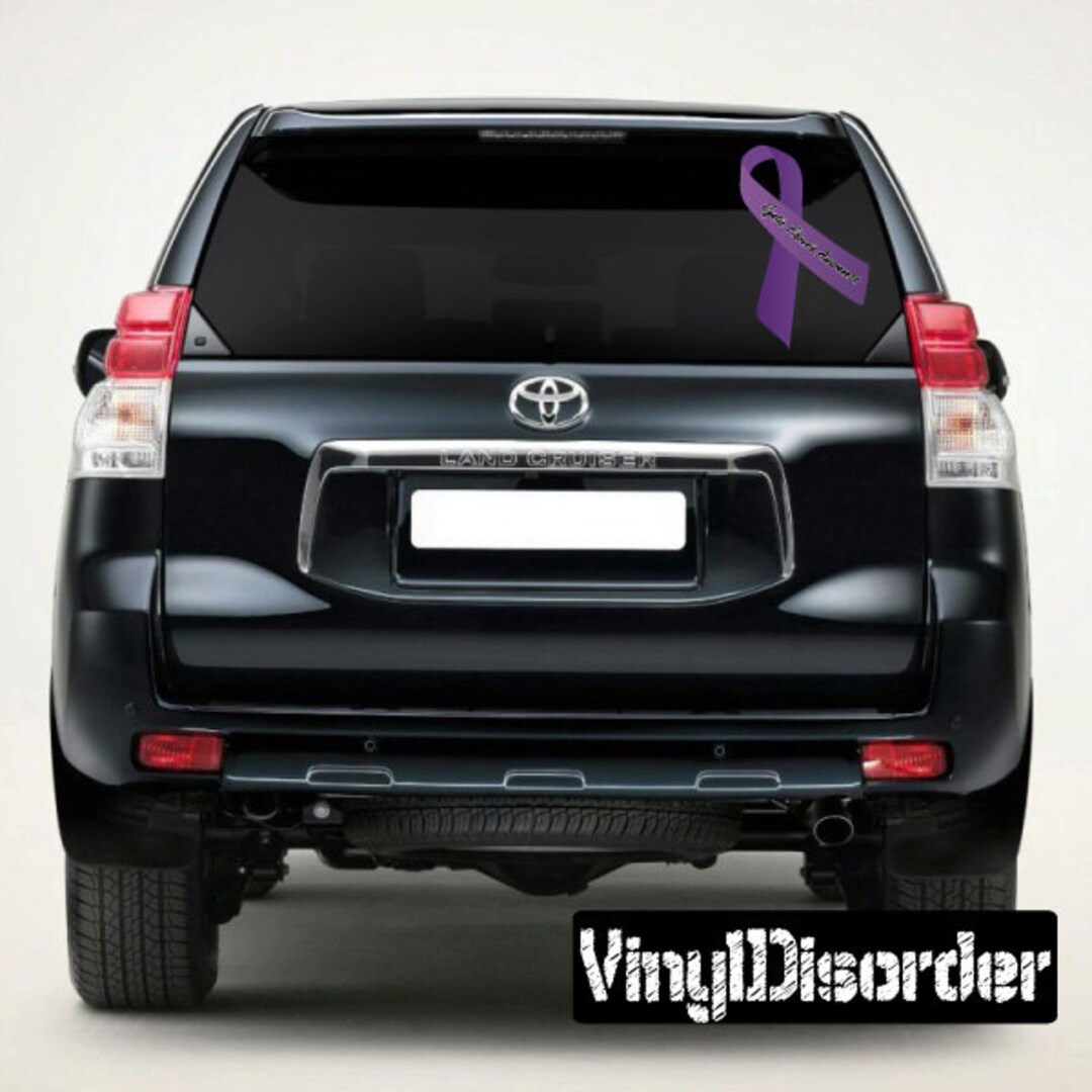 Cystic Fibrosis Awareness Ribbon Vinyl Wall Decal or Car Sticker - Etsy