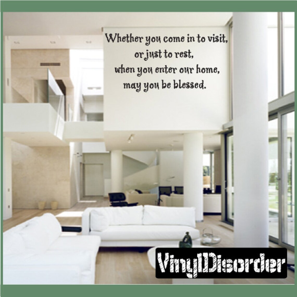 Whether You Come in to Visit or Just to Rest When You Enter - Etsy