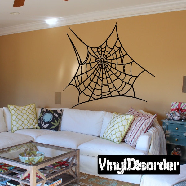 Spider Web Wall Decal - Etsy