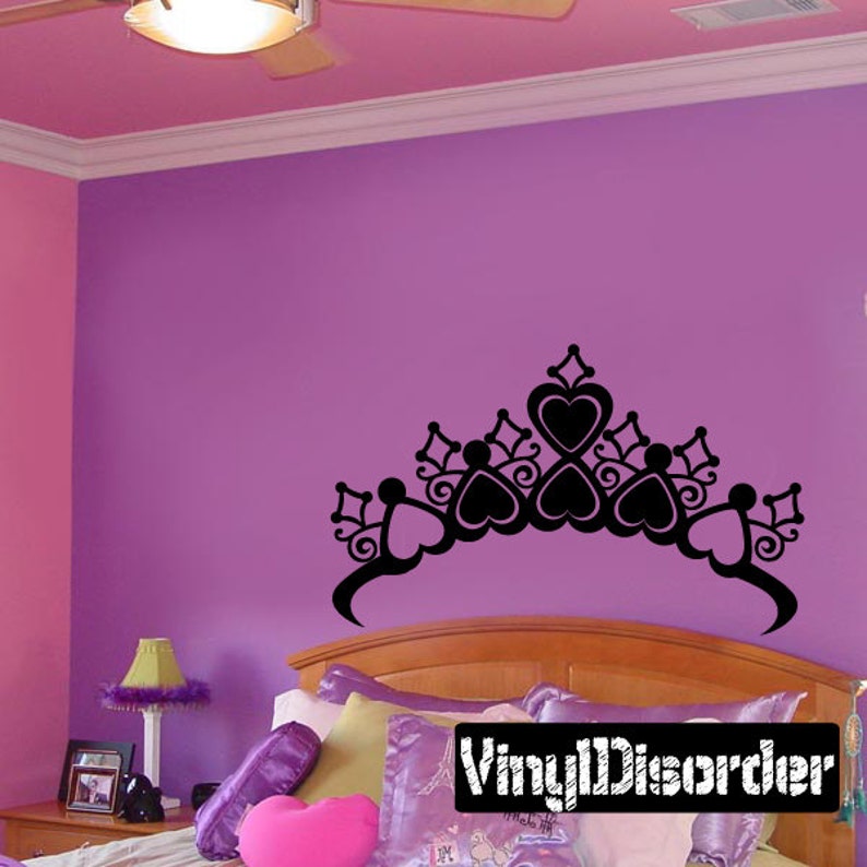 Princess Crown Vinyl Wall Decal or Car Sticker - Mv002et - Etsy