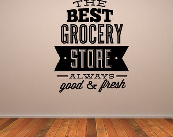 Grocery Store Wall Decal | Etsy
