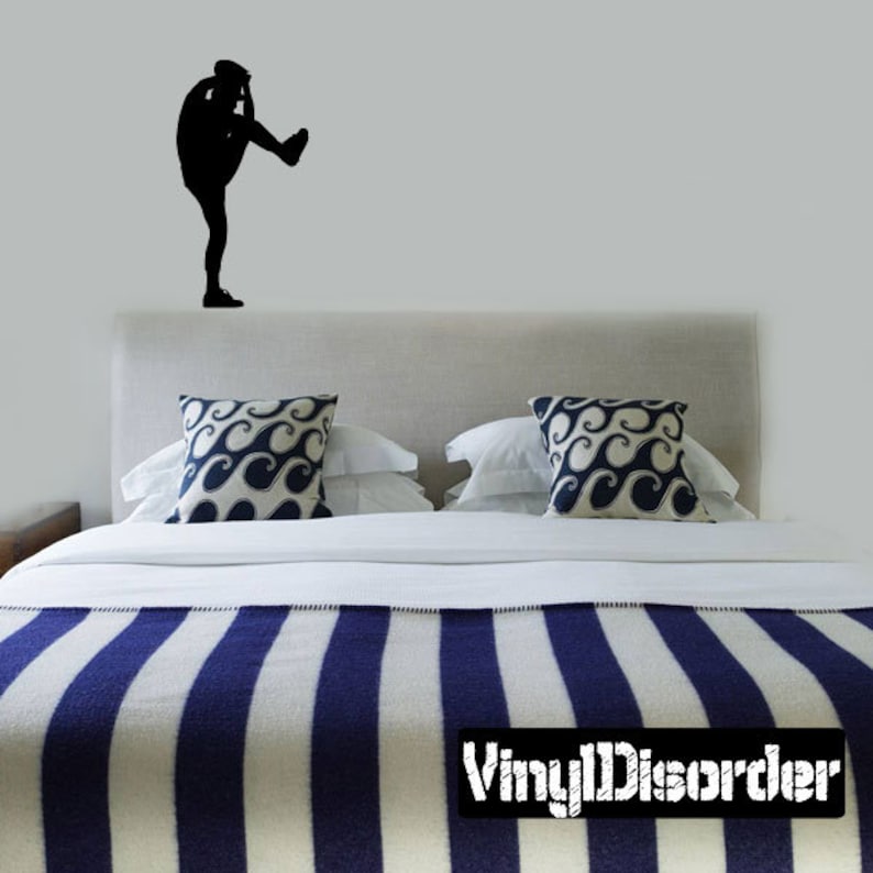 Baseball Pitcher Vinyl Wall Decal or Car Sticker | Etsy