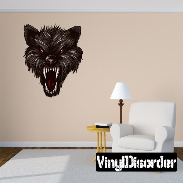 Mythical Creature Werewolf Wall Decal Wall Fabric Vinyl - Etsy