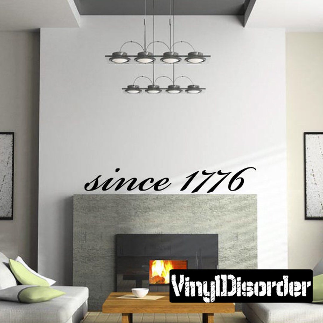 American Since 1776 Vinyl Wall Decal or Car Sticker - Wall Quote ...