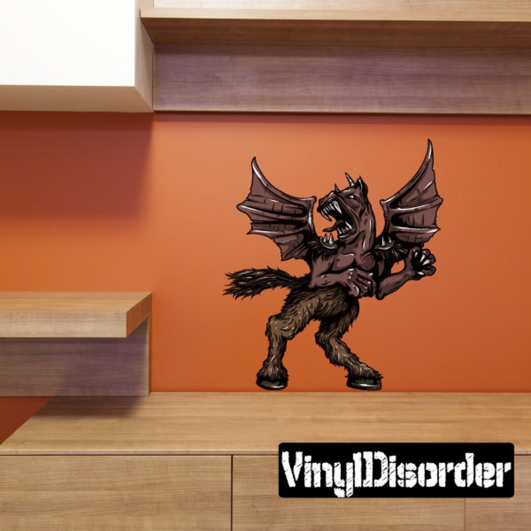 Mythical Creature Horse Dragon Wall Decal - Wall Fabric - Vinyl Decal ...