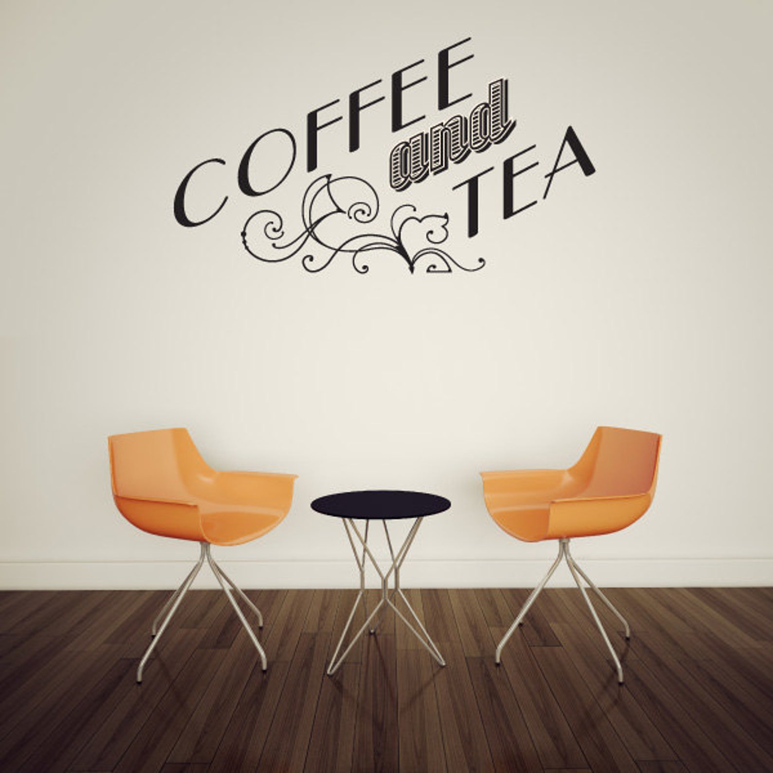 Coffee and Tea Café Quote Wall Decal - Vinyl Decal - Car Decal - Id005 ...