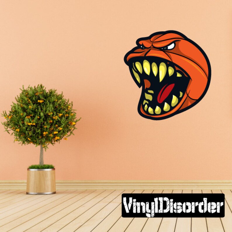 Screaming Basketball Wall Decal Wall Fabric Vinyl Decal - Etsy