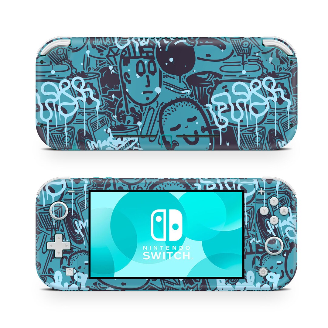 Graffiti Blue Kid Nintendo Switch Lite Wrap Skin - Etsy